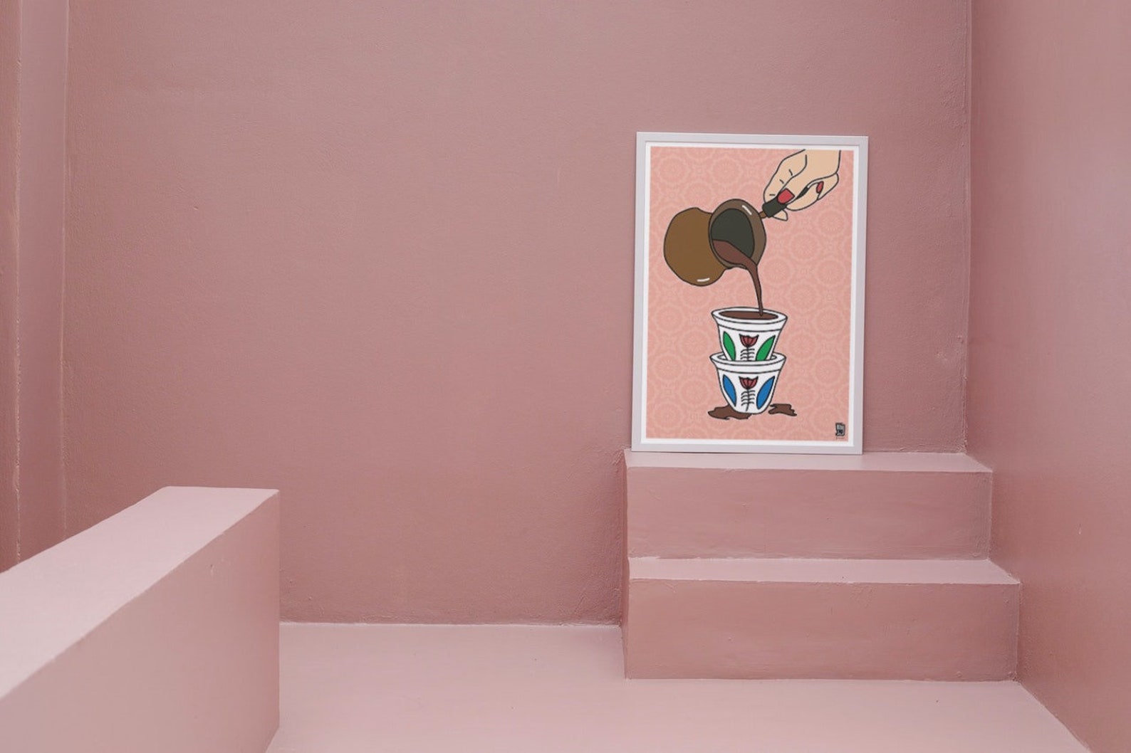 A Lebanese Love Story | Lebanese Art Print | Lebanon | Size A1 A2 A3 A4 ...