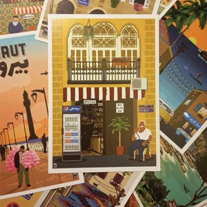 Lebanese Mini Prints Set of 5 Choose Any 5 Mini Cards Lebanon Lebanese ...