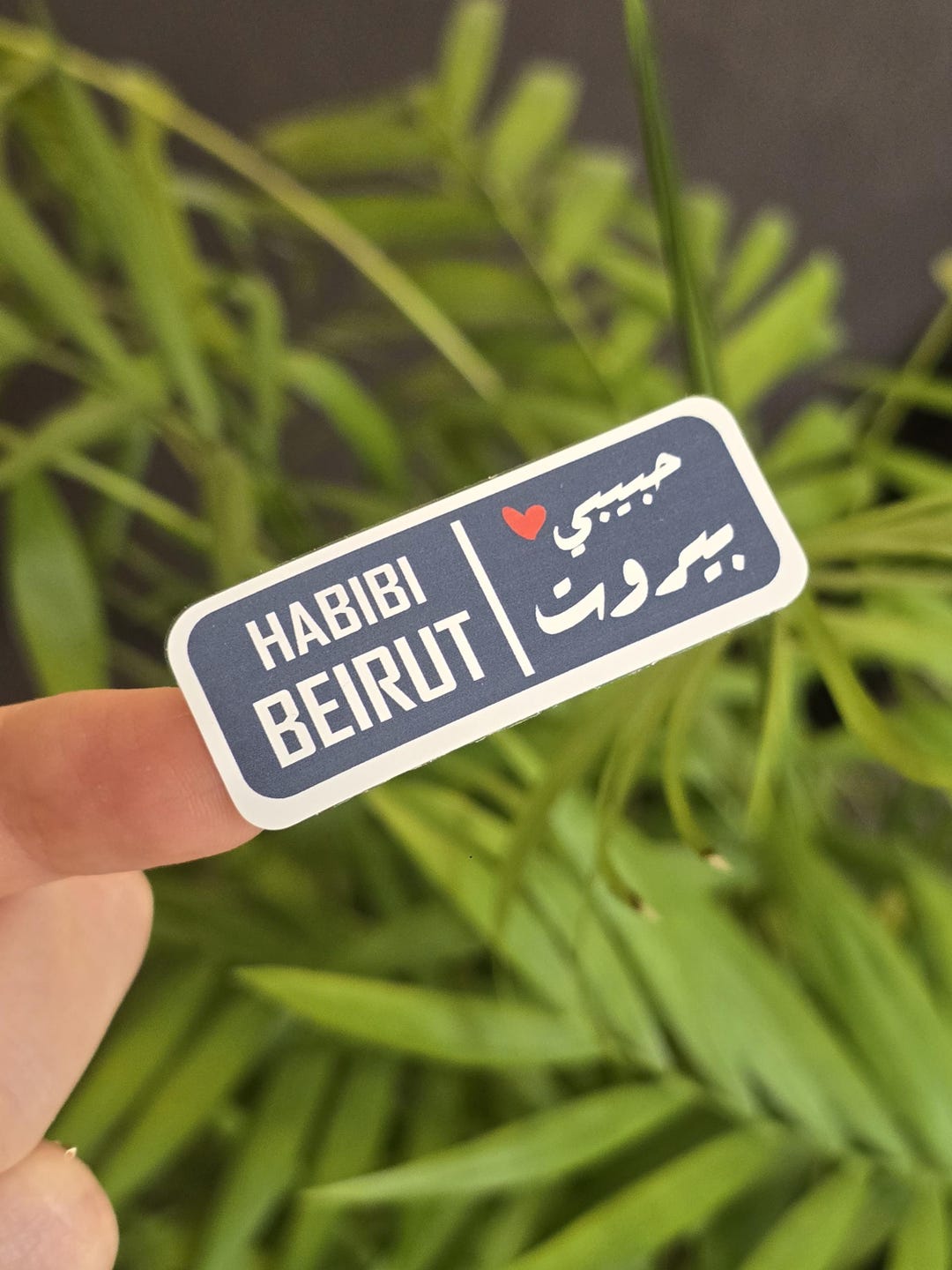 Habibi Beirut Street Signage Die Cut Sticker | Very Lebanese Sticker ...