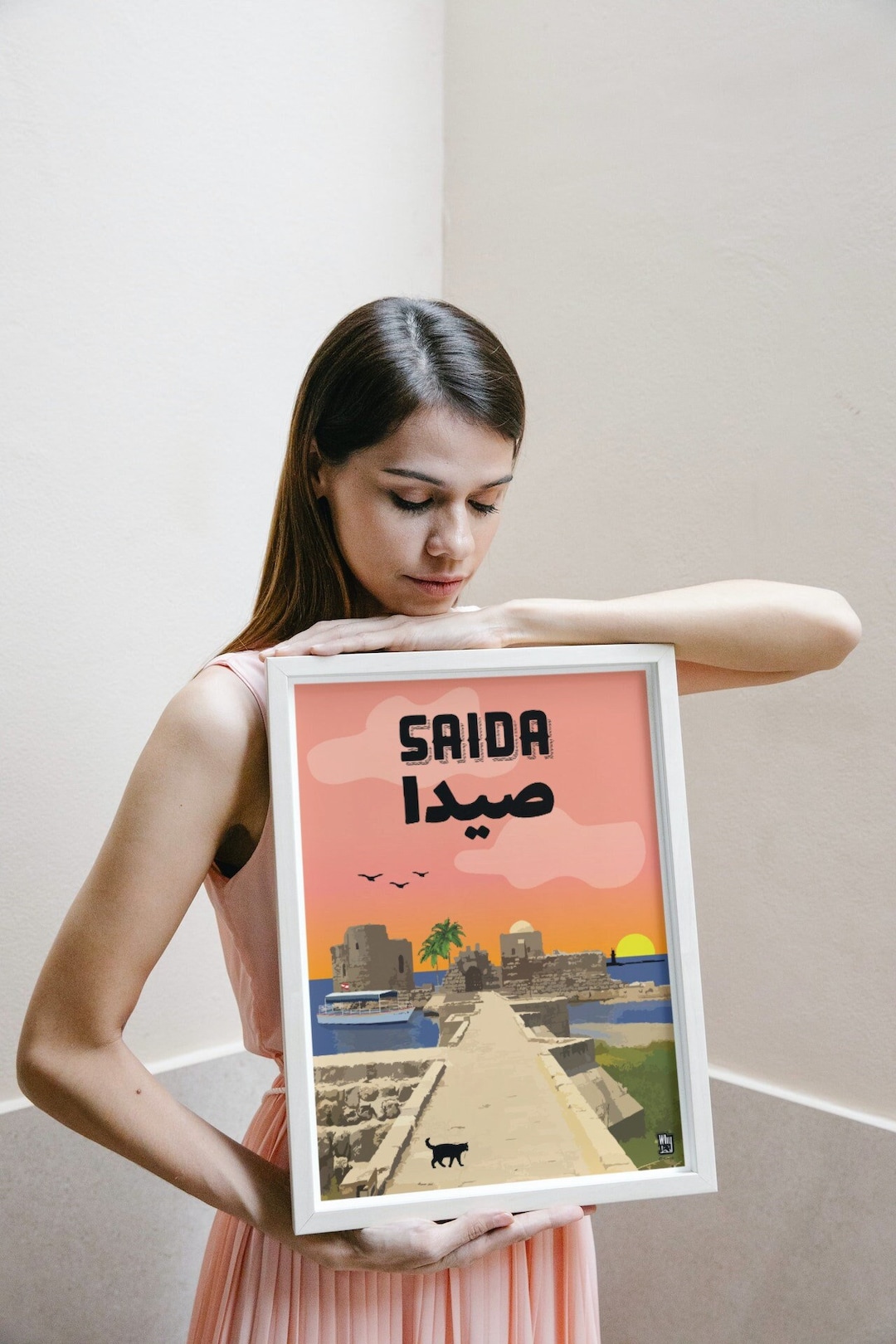 Sidon Sea Castle | Saida | South Lebanon | Lebanese Art Print ...