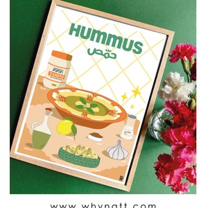 Retro Lebanese Recipe Poster Set | Lebanese Art Print | Size A1 A2 A3 ...