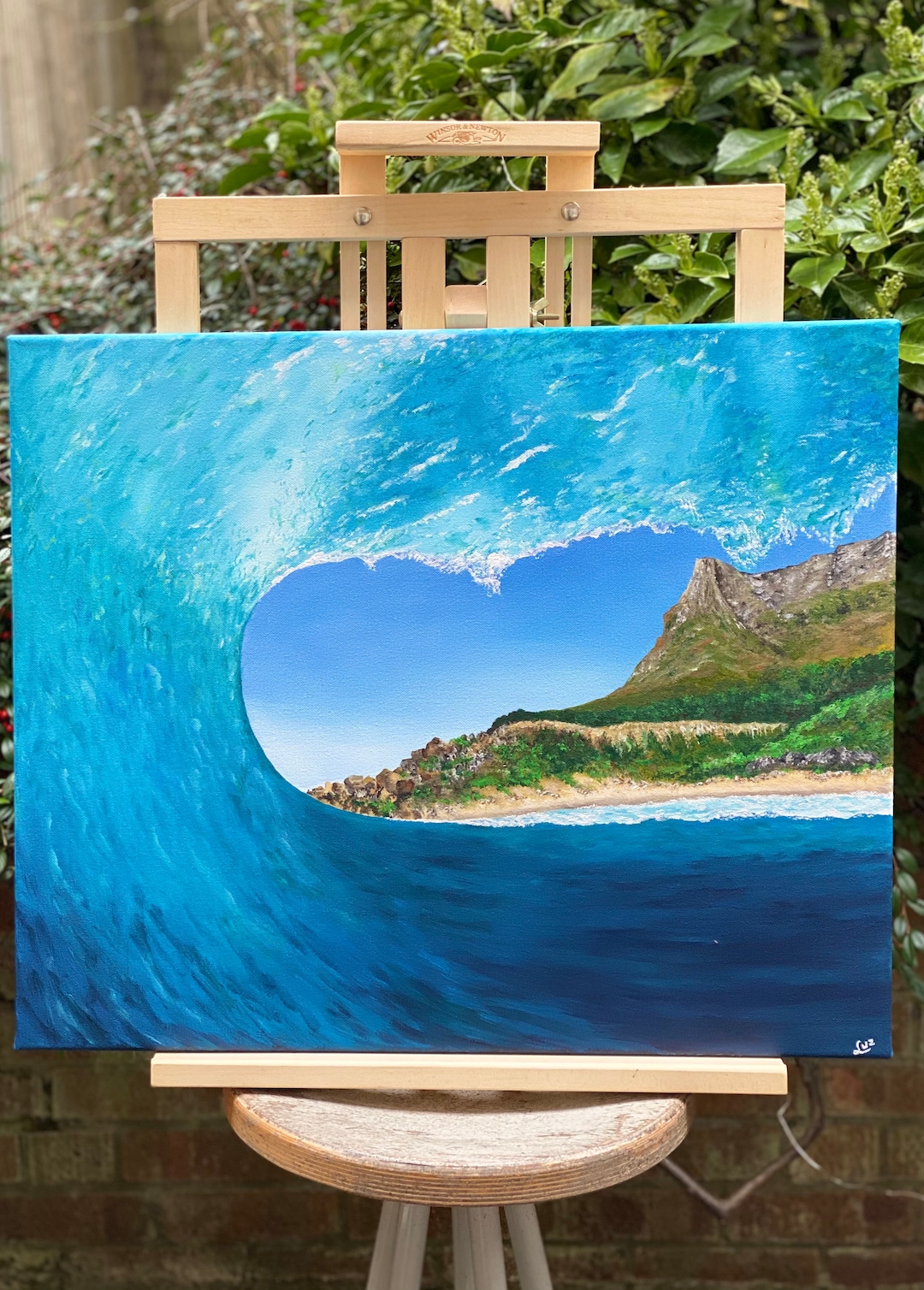 Crashing Wave, Realistic Ocean Wave, Ocean Art, Acrylic Painting ...