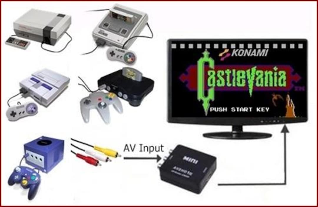 RCA AV Hdtv TV Adapter Converter for Nintendo Nes Snes Super Famicom ...