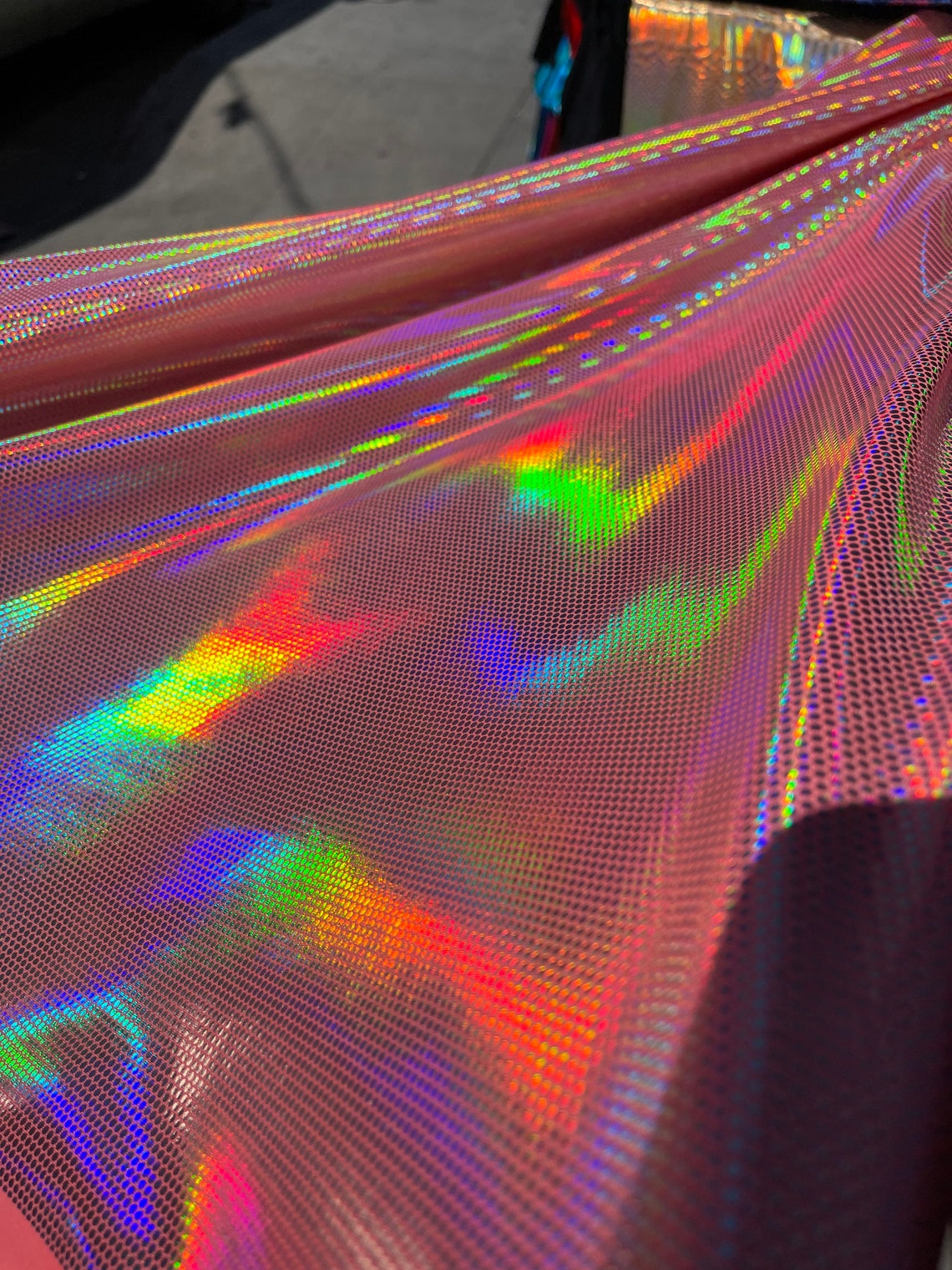 Super reflective mirror fabric four way stretchy breathable | Etsy