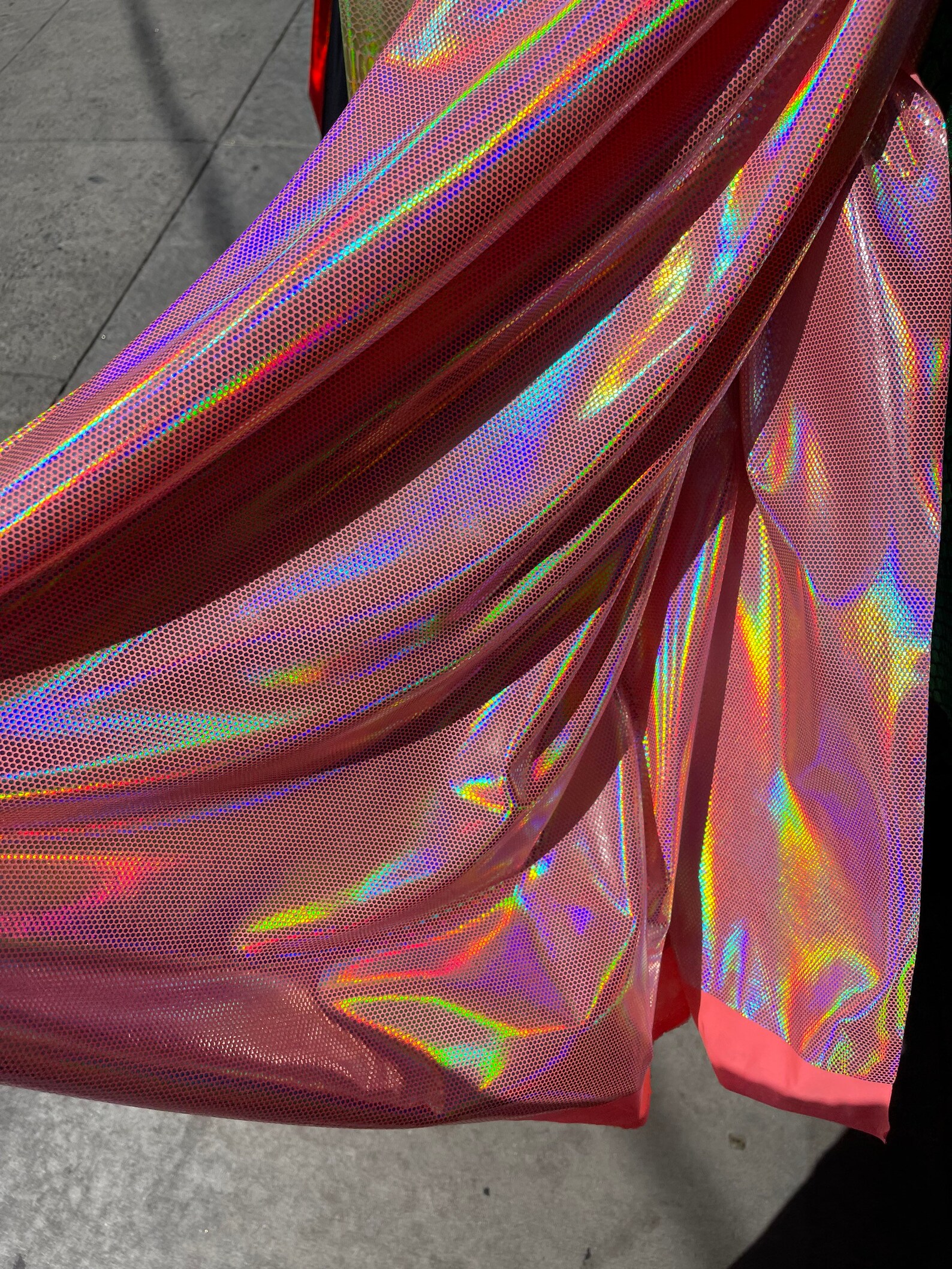 Super reflective mirror fabric four way stretchy breathable | Etsy