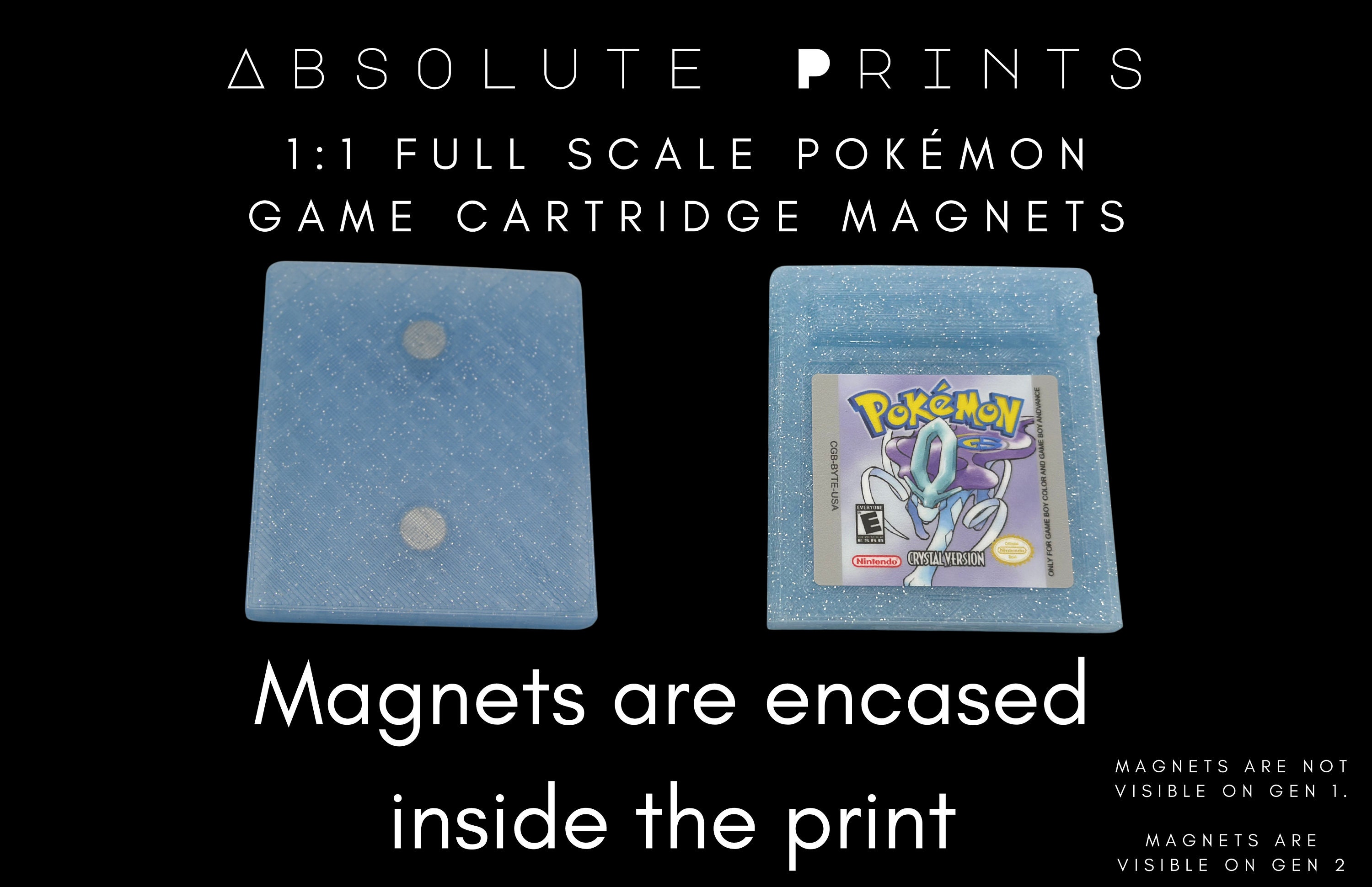 1:1 Full Scale Pokémon Game Boy Cartridge Refrigerator Magnet - Etsy