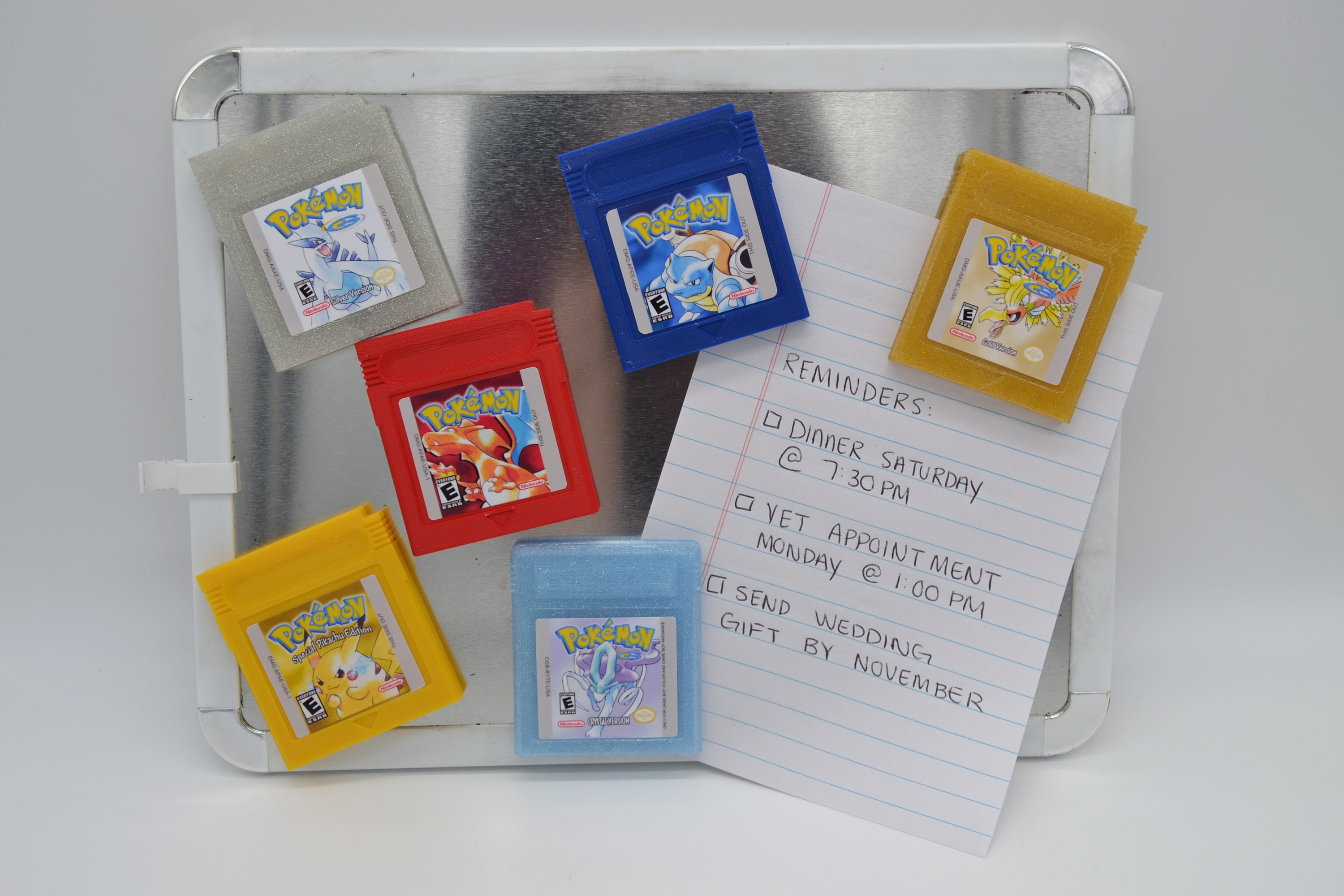 1:1 Full Scale Pokémon Game Boy Cartridge Refrigerator Magnet 3D ...