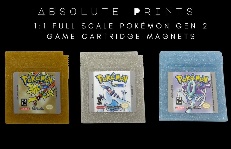 1:1 Full Scale Pokémon Game Boy Cartridge Refrigerator Magnet - Etsy