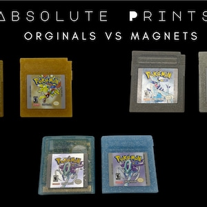 Classic Pokémon Game Boy Fridge Magnet | Full Scale Replica | Gen 1 & 2 ...