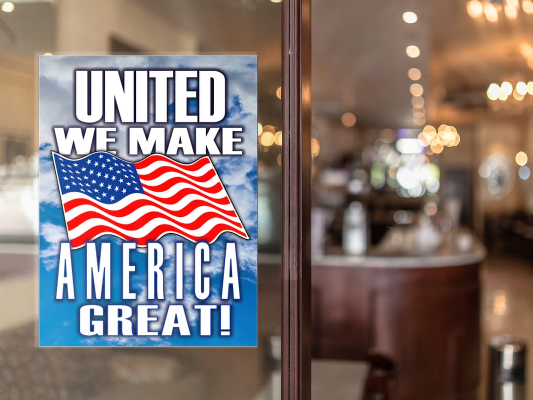 United We Make America Great Sign - Etsy