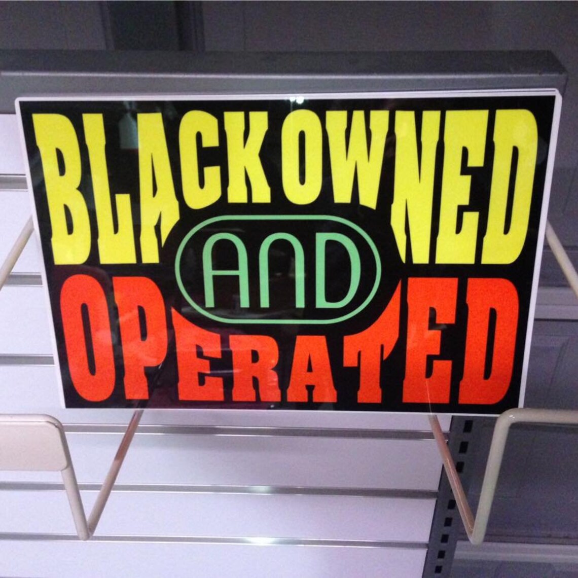 Aluminutm Black Owned and Operated Sign - Etsy