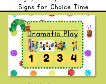 Caterpillar Cubby Label, Eric Carle Inspired, for Daycare or Prek ...