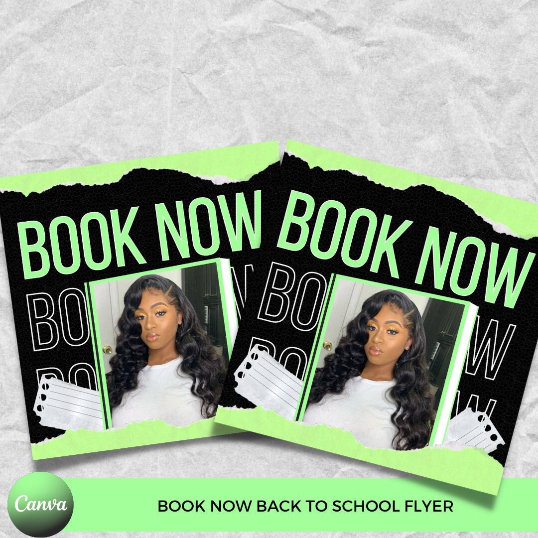 Green Book Now Back to School Flyer - Etsy