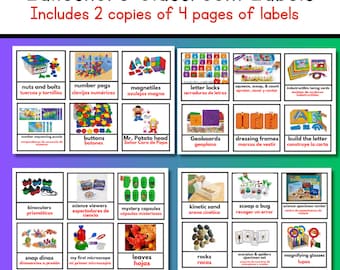 Spanish to English Classroom Labels and Picture Cards - Etsy
