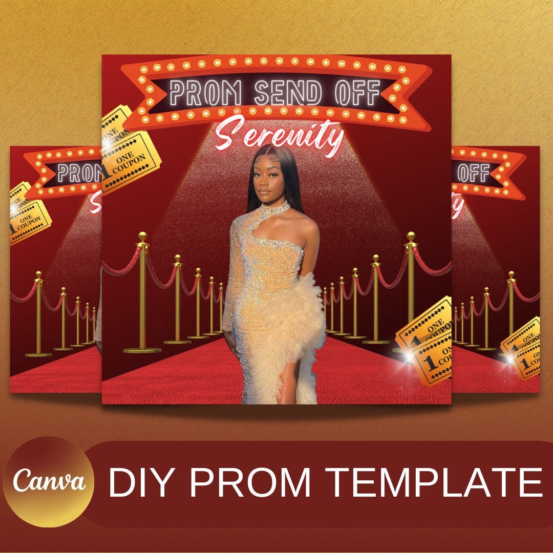 Hollywood Prom Flyer - Etsy