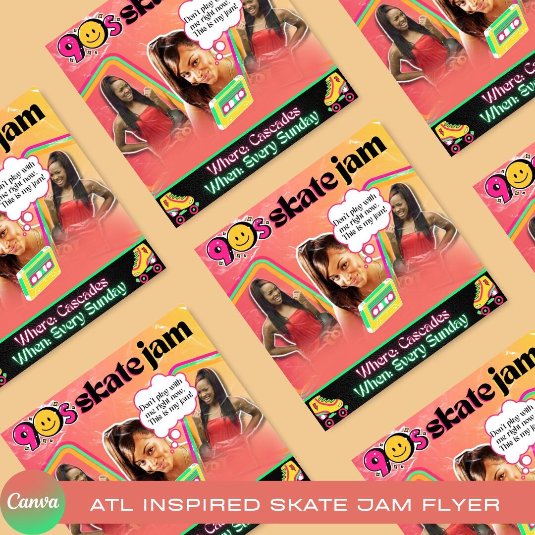 ATL Inspired Skate Jam Flyer - Etsy