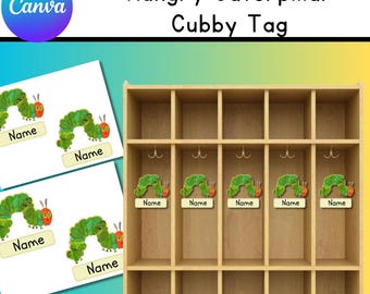Crayon Cubby Label for Daycare or Prek, Editable in Canva - Etsy