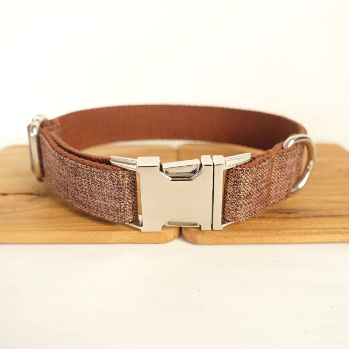 Personalized Laser Engraved Metal Buckle Dog Collar Set With Leash ...