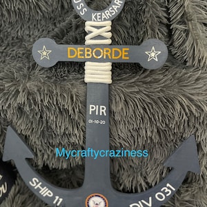 US Navy PIR Anchor / Navy Graduation Anchor / PIR / Navy Boot Camp ...