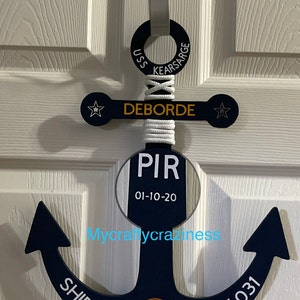 US Navy PIR Anchor / Navy Graduation Anchor / PIR / Navy Boot Camp ...