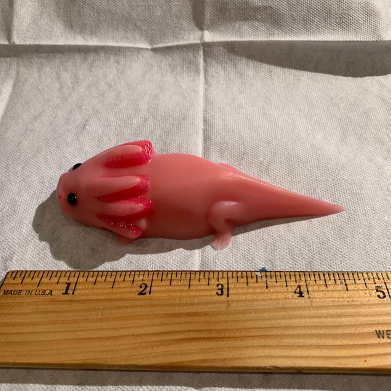 Painted Silicone Axolotl Stress Ball Squishy Toy | Etsy