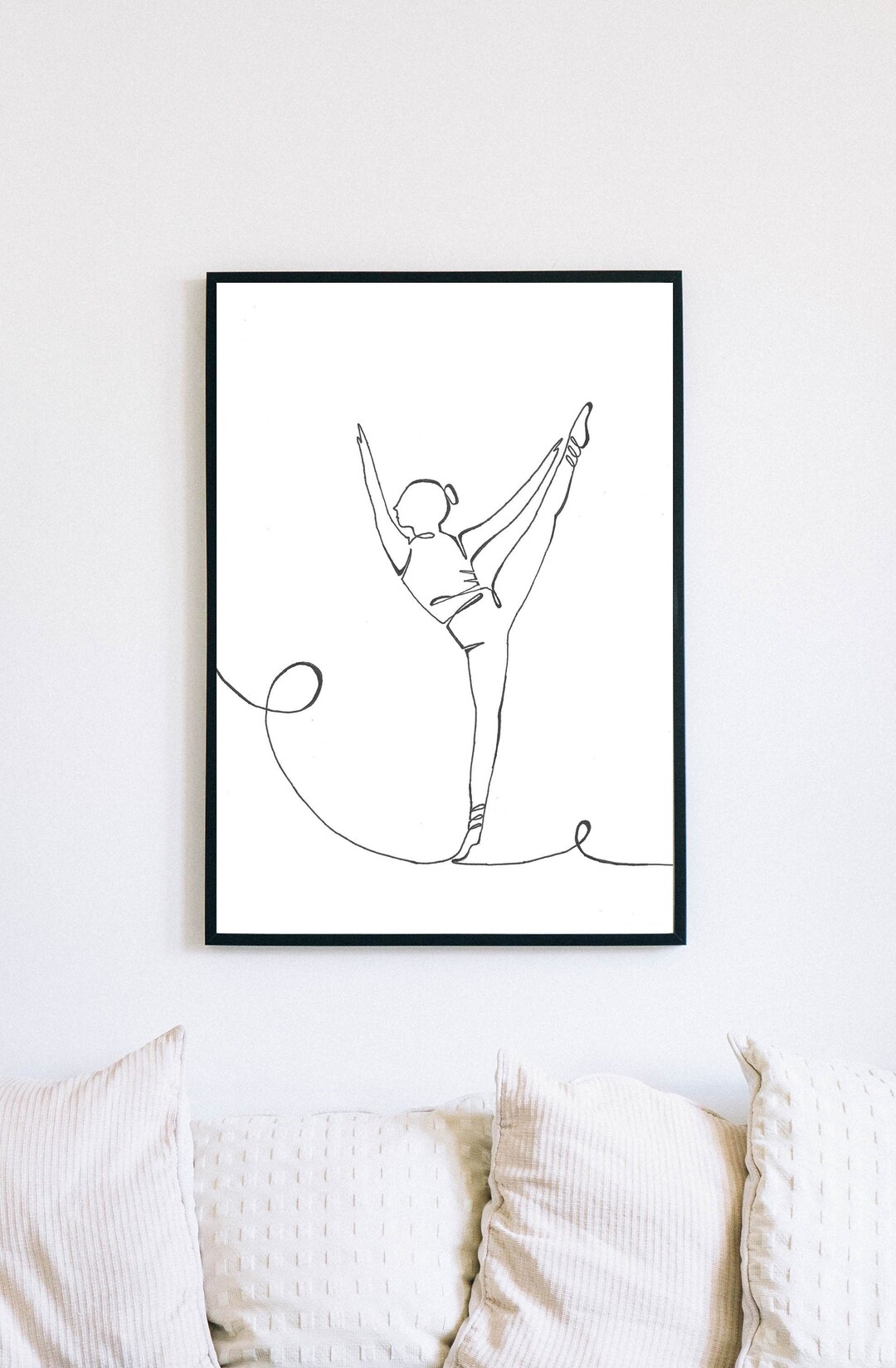 Dancer Printable One Line Drawing One Line One Line Art - Etsy