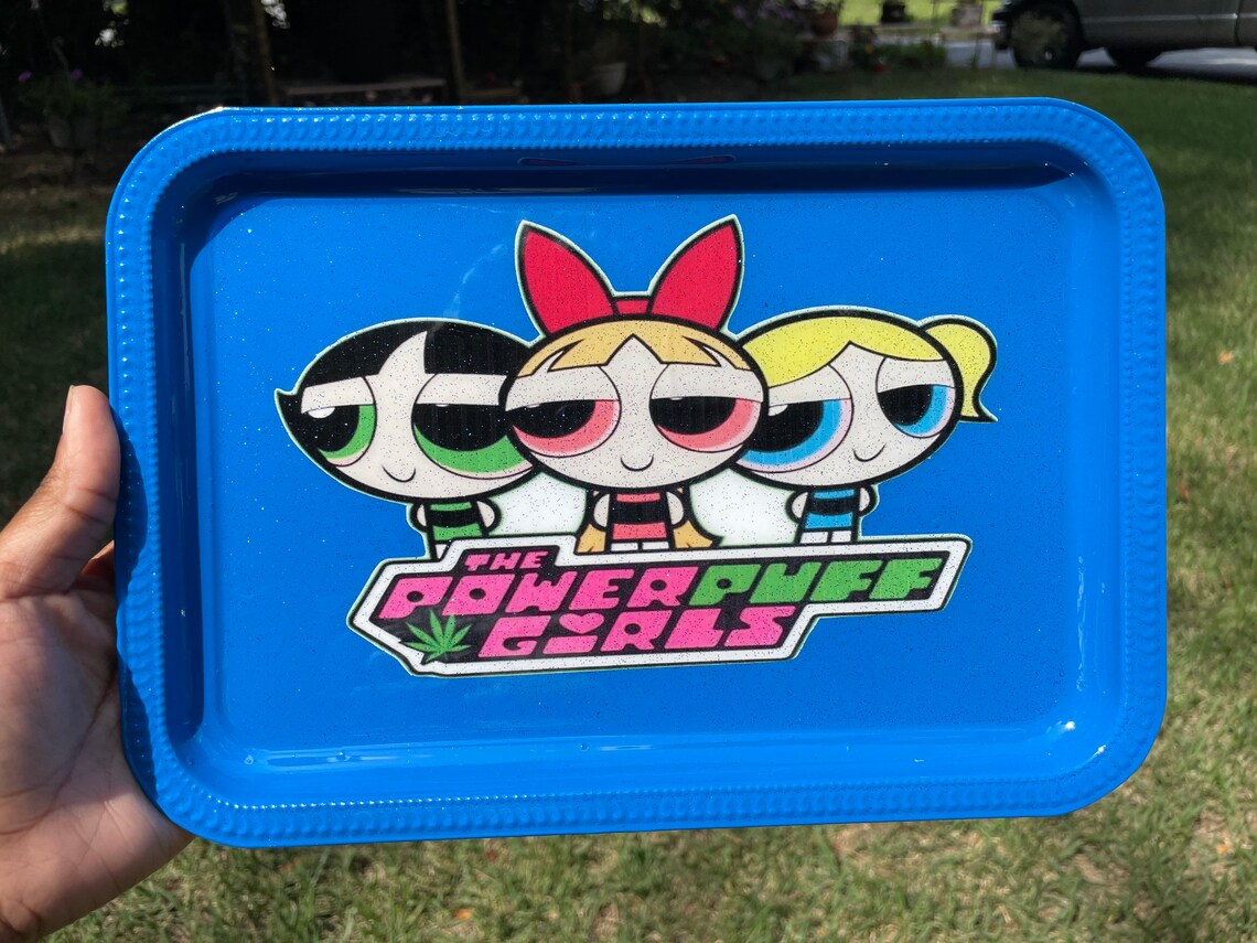 Large Powerpuff Girls Rolling Tray - Etsy