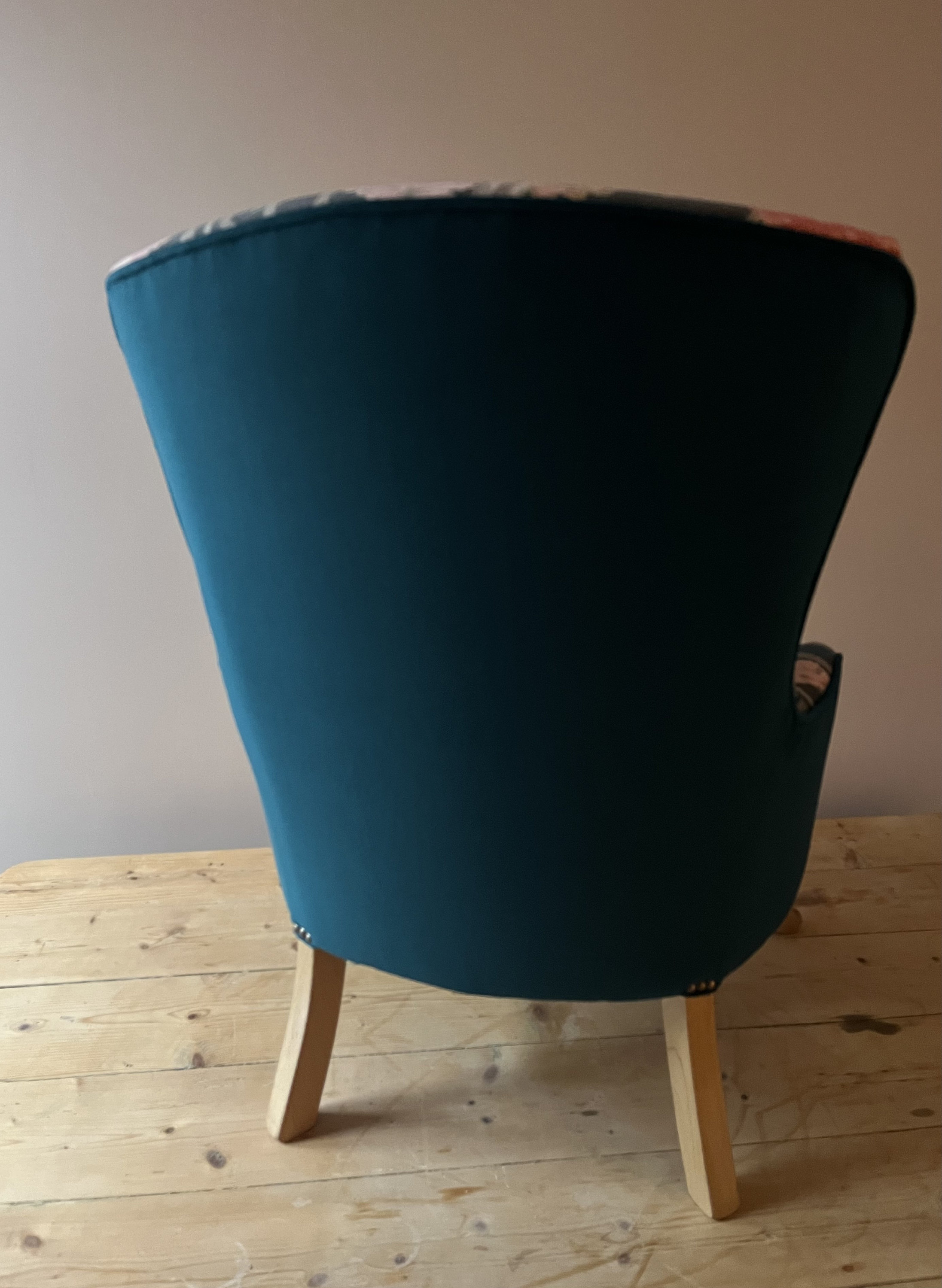 Queen Anne Small Ladies Armchair in Linwood Arboreal Velvet, Statement ...