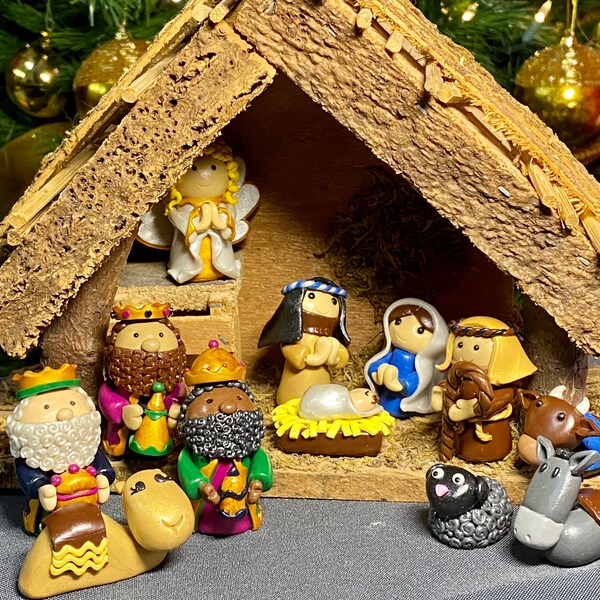 Clay Nativity - Etsy