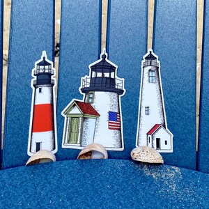 ACK PACK Includes 3 Nantucket Lighthouse Stickers sankaty, Great Point ...
