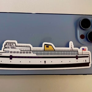 Nantucket Steamship Ferry Boat Sticker (special Edition) - Etsy