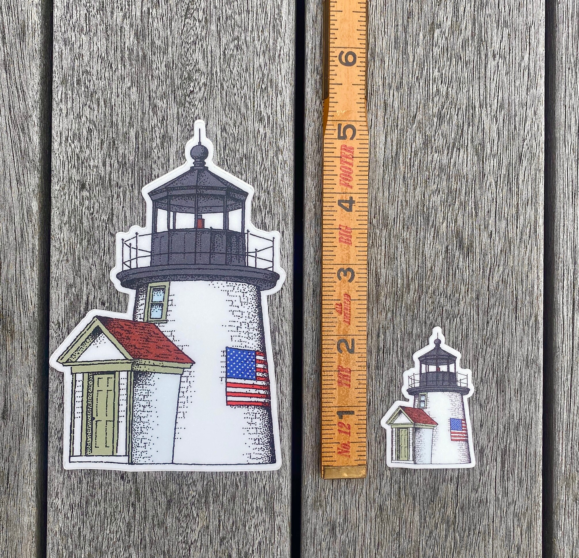 Brant Point Lighthouse Nantucket Sticker Decal Vinyl Die-cut | Etsy