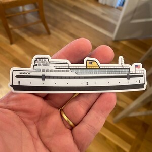 Nantucket Steamship Ferry Boat Sticker (special Edition) - Etsy