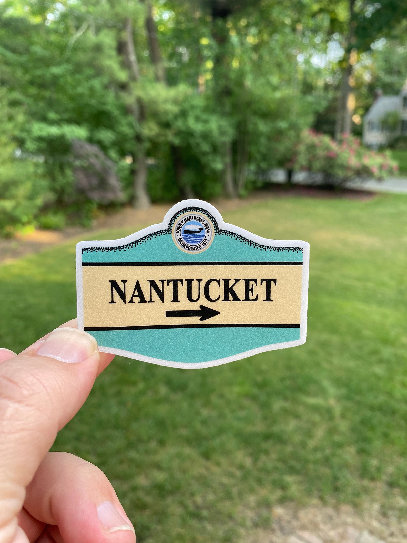 Nantucket Town Sign Vinyl Die-cut Indoor/outdoor - Etsy