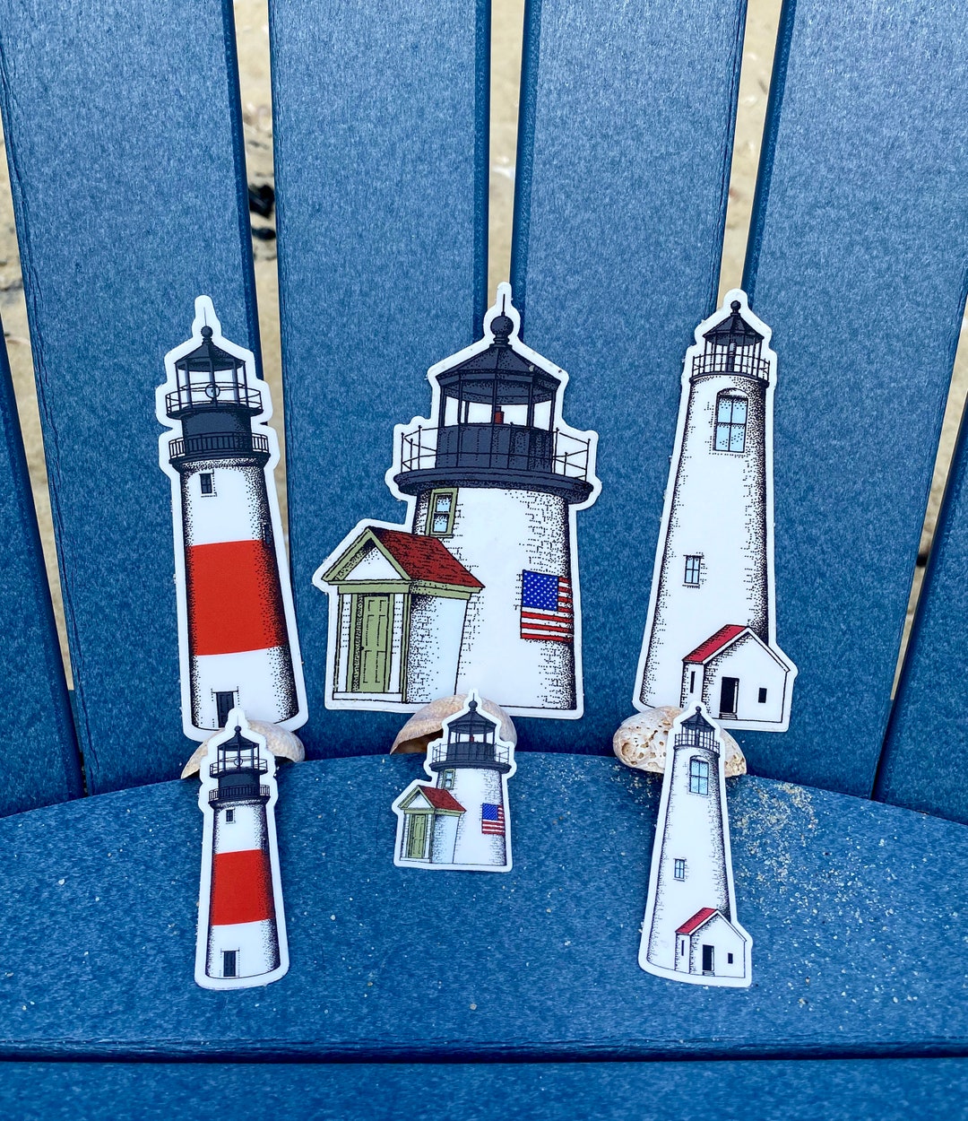 ACK PACK Includes 3 Nantucket Lighthouse Stickers sankaty, Great Point ...