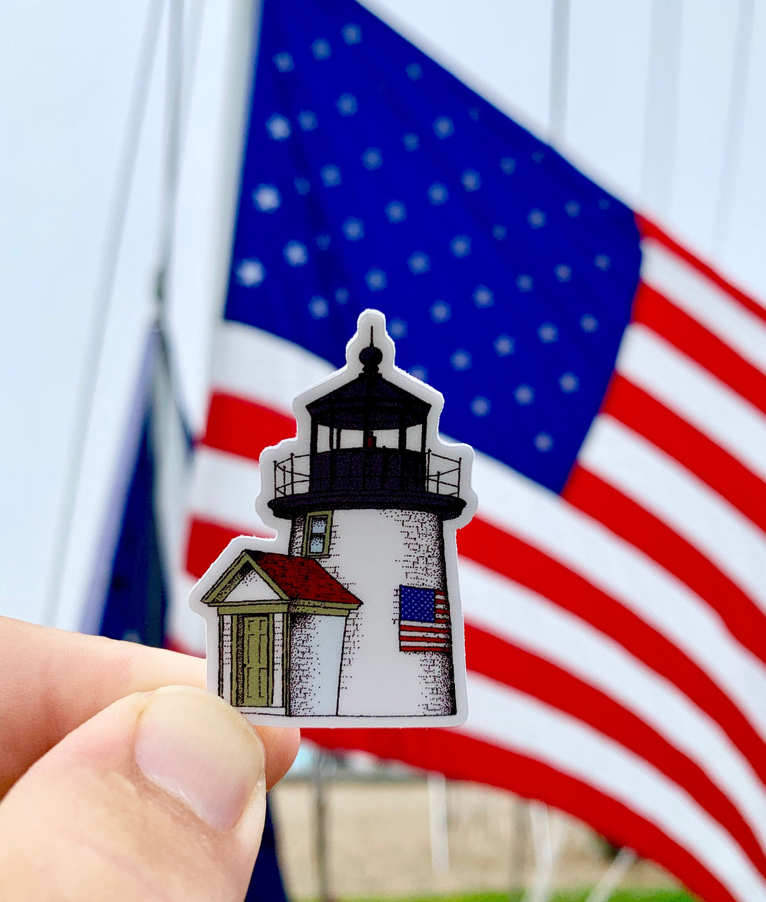 Brant Point Lighthouse Nantucket Sticker Decal Vinyl Die-cut | Etsy