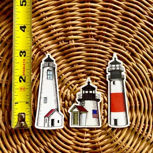 ACK PACK Includes 3 Nantucket Lighthouse Stickers sankaty, Great Point ...