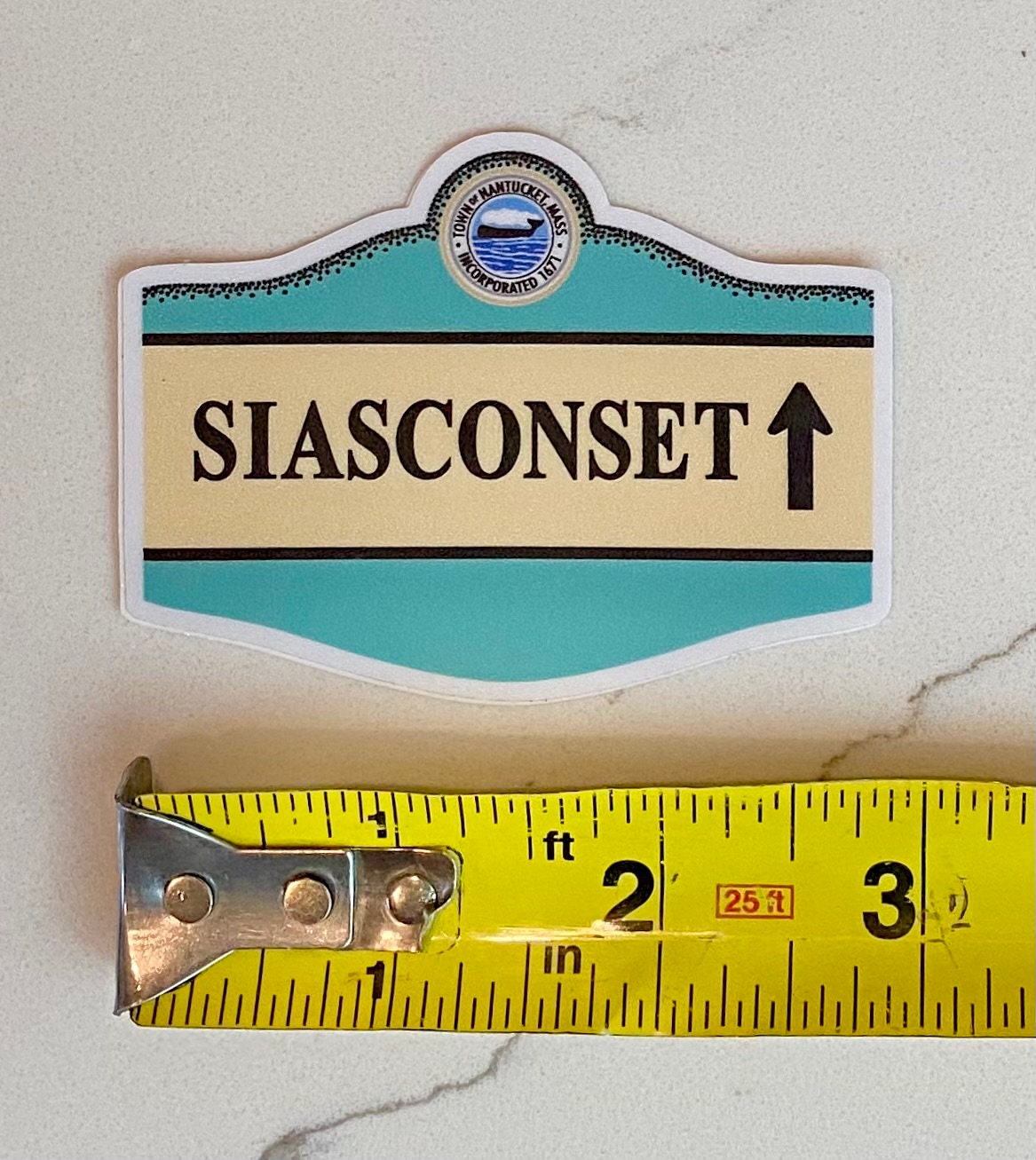 Siasconset Nantucket Town Sign Sconset Sticker Vinyl Die-cut Indoor ...