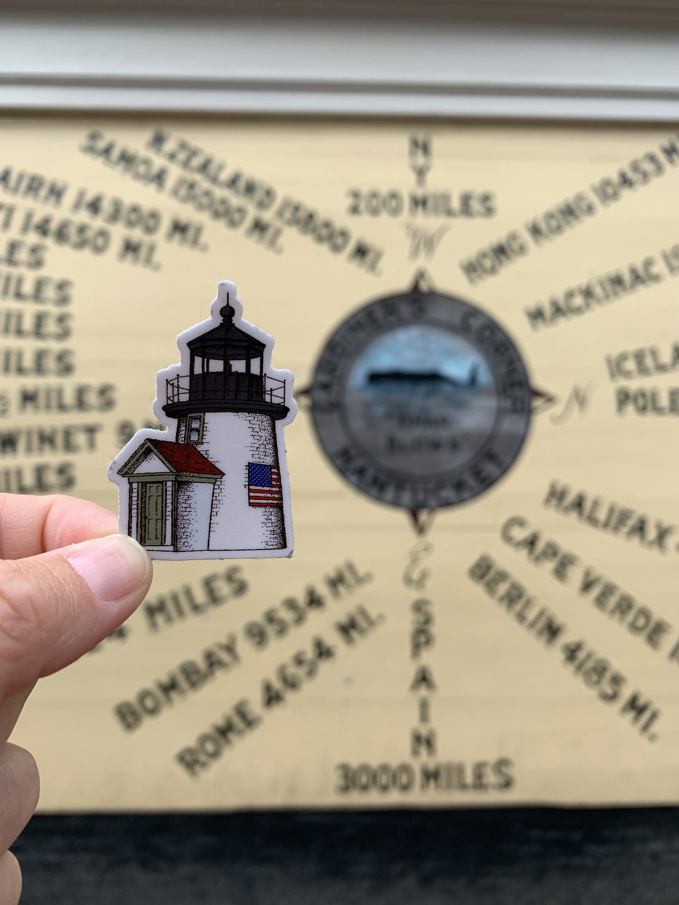 Brant Point Lighthouse Nantucket Sticker Decal Vinyl Die-cut | Etsy