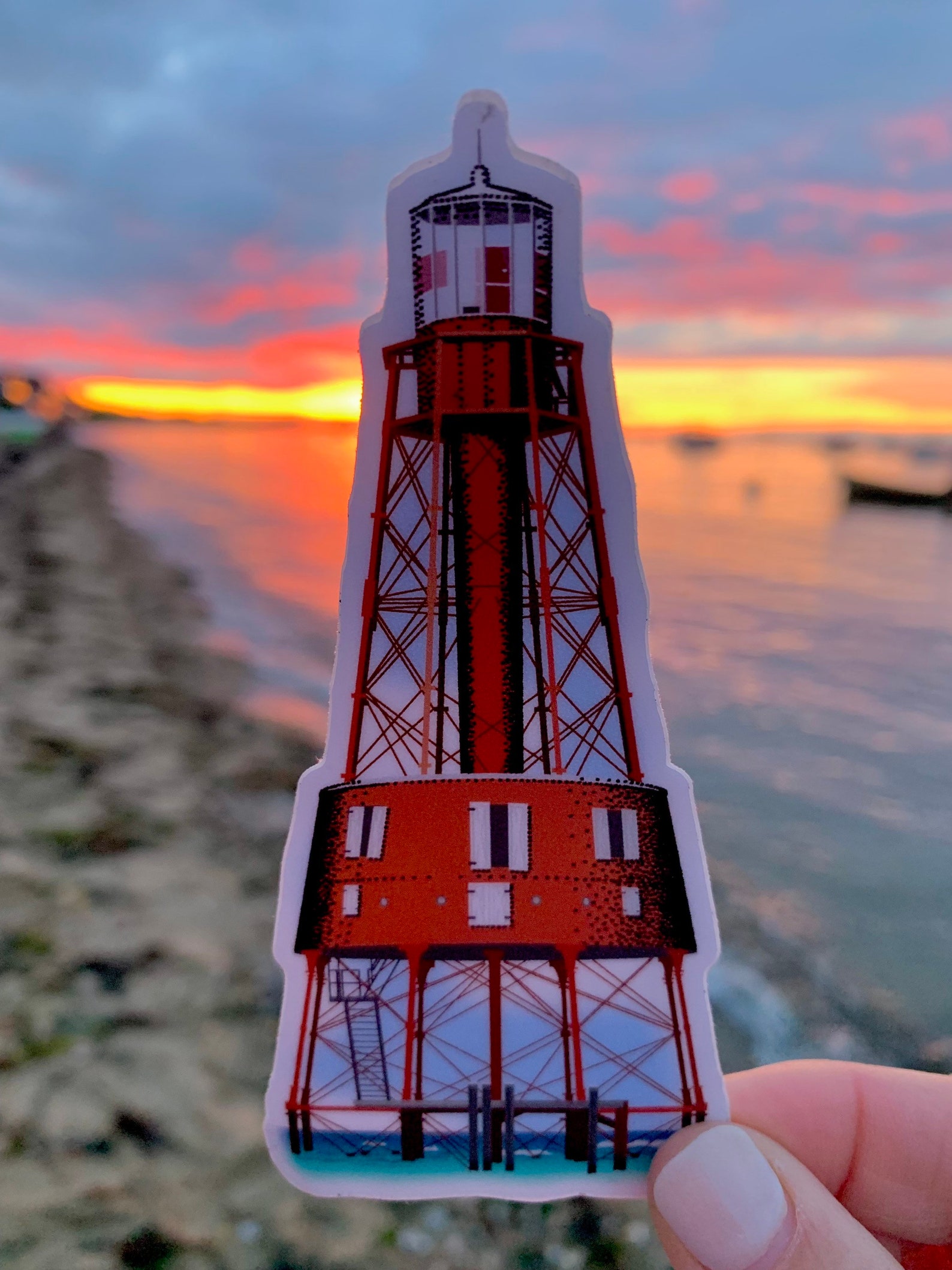 Carysfort Reef Lighthouse Key Largo Ocean Reef Club Phone Laptop Decal ...