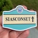 Siasconset Nantucket Town Sign Sconset Sticker Vinyl Die-cut Indoor ...