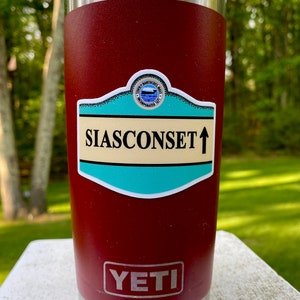 Siasconset Nantucket Town Sign Sconset Sticker Vinyl Die-cut Indoor ...