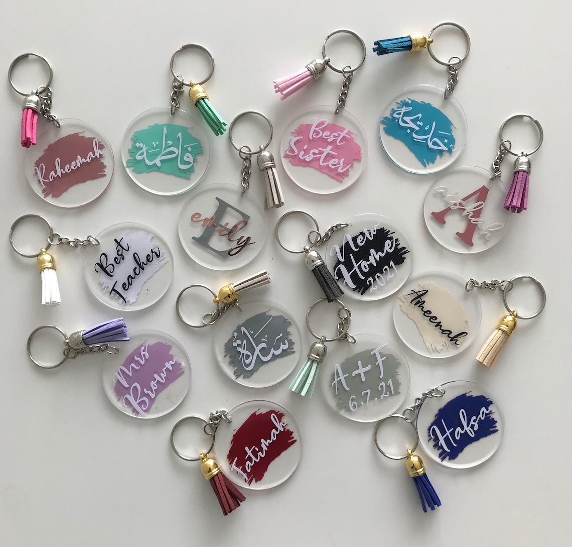 Llaveros acrílicos personalizados - Etsy España