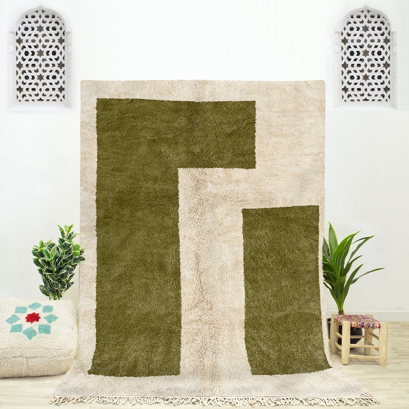 Green Moroccan Rug - Etsy