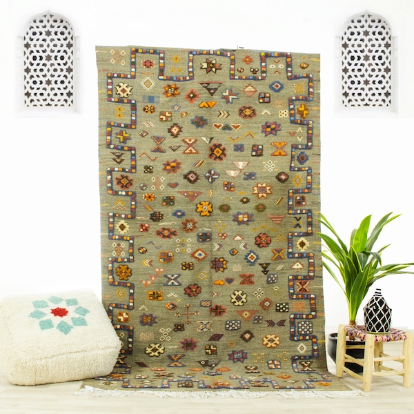 Brown Kilim Rug - Etsy