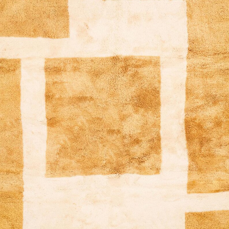 Alfombra redonda de lana hecha a mano, diseño bereber, decoración en ...