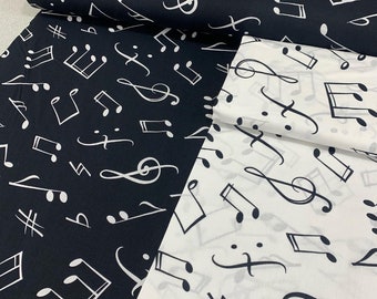 Music Notes Fabric - Etsy