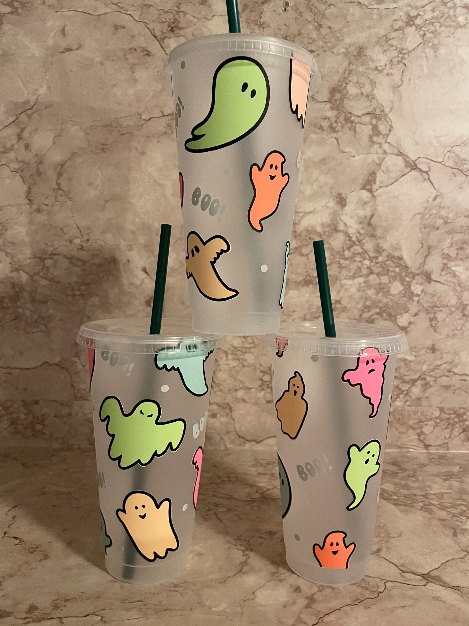 Glow in the Dark Ghost Cup 24 Oz Glow in the Dark Cold Cup - Etsy