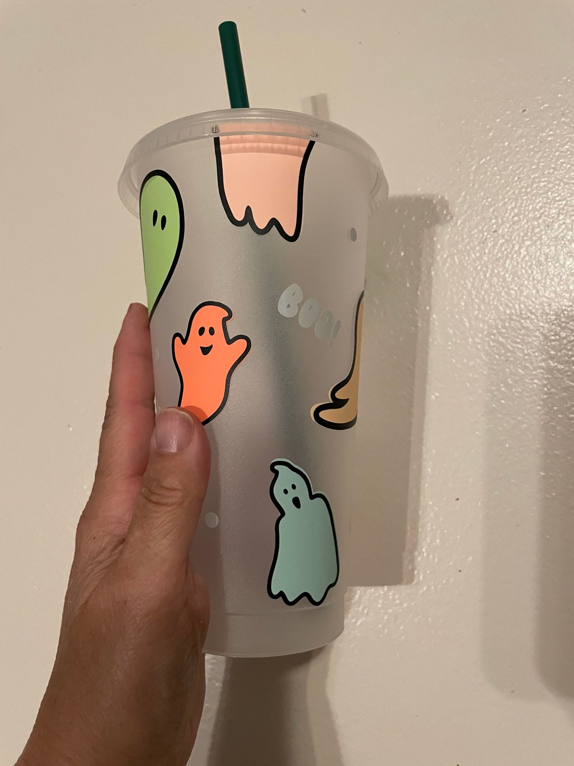 Glow in the Dark Ghost Cup 24 Oz Glow in the Dark Cold Cup - Etsy