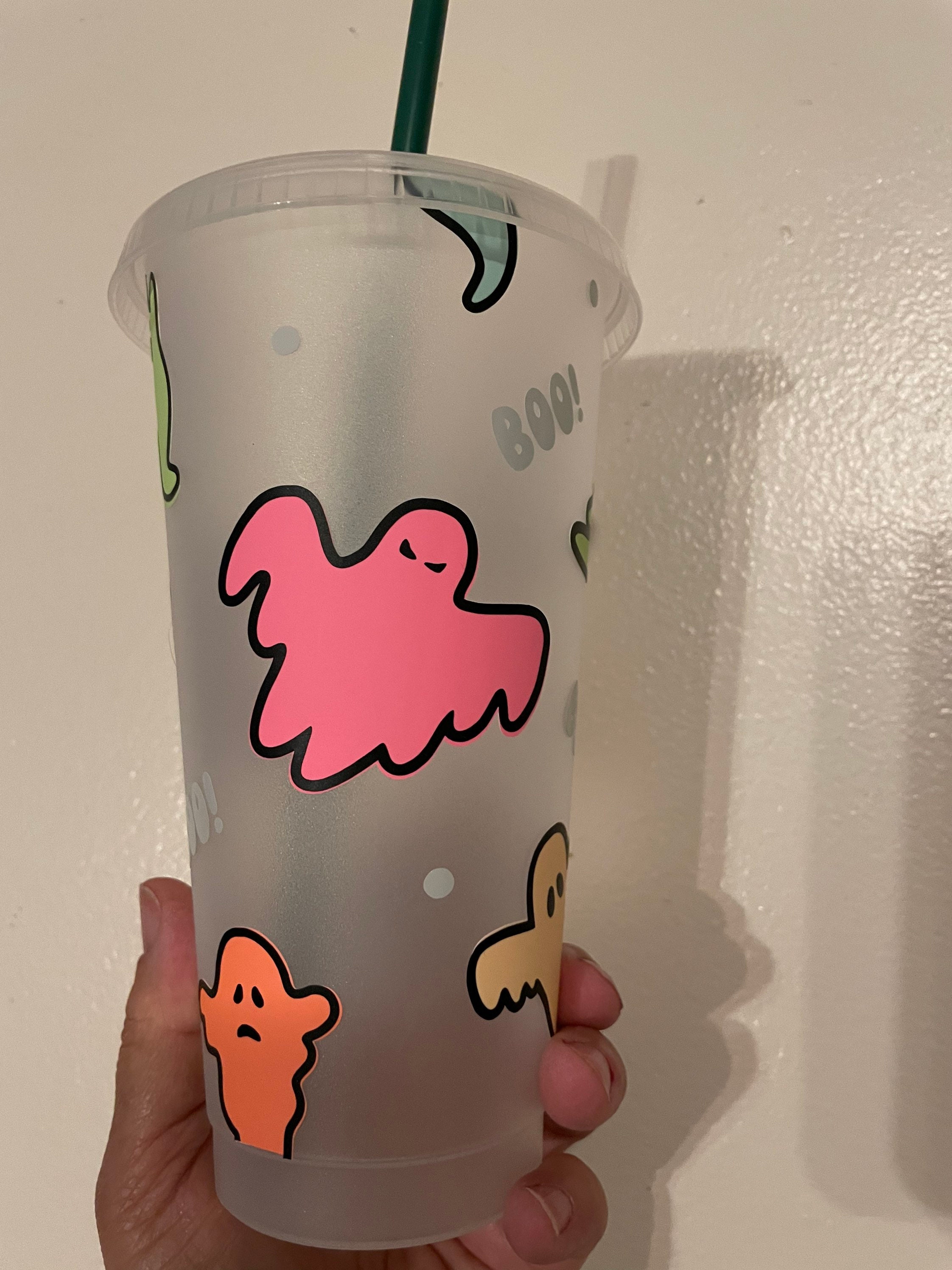 Glow in the Dark Ghost Cup 24 Oz Glow in the Dark Cold Cup - Etsy